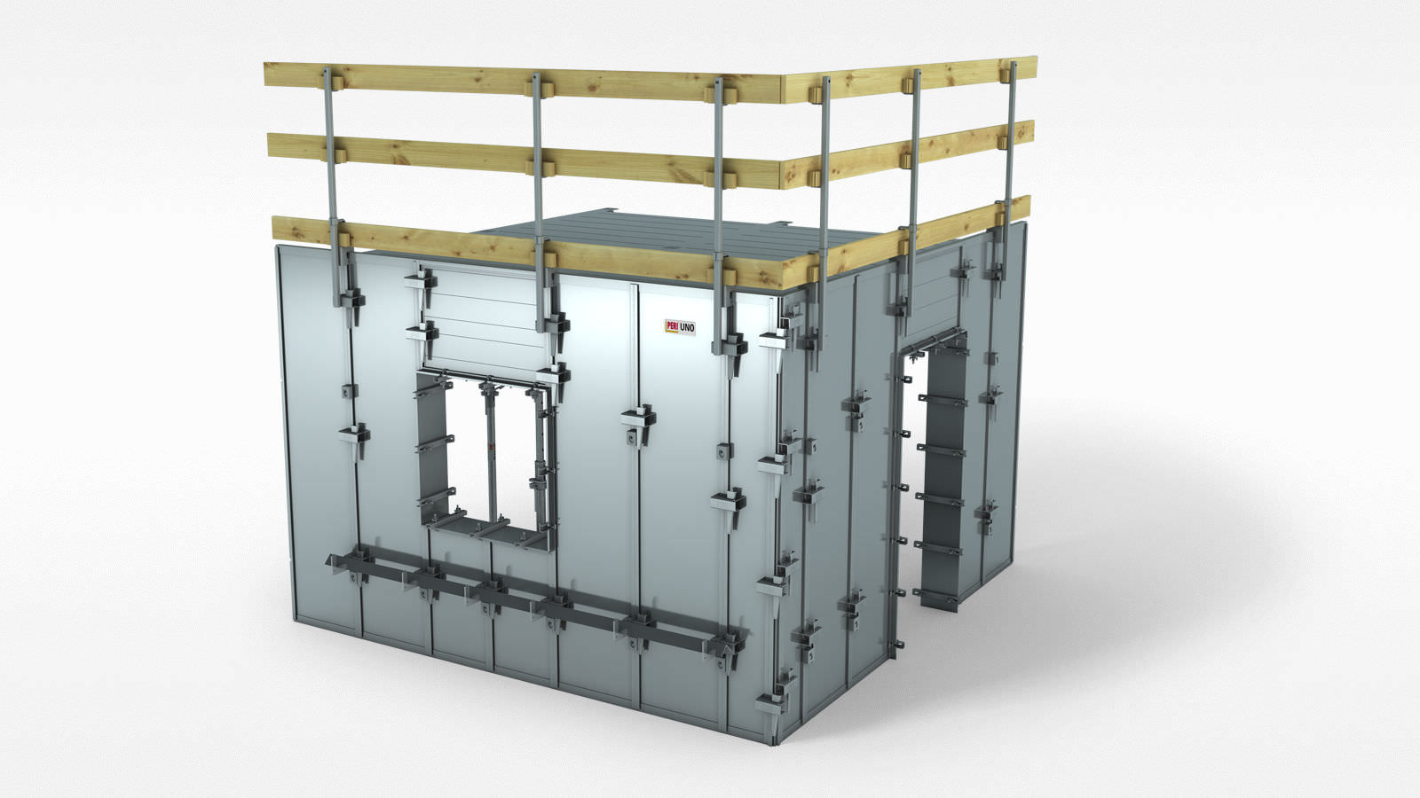 Modular formwork - UNO - PERI S.A.S. - steel / wall