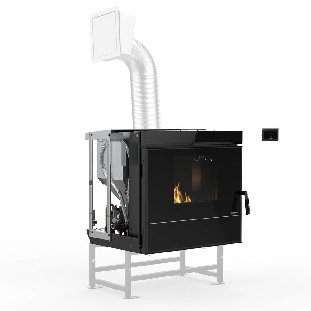 Pellet fireplace insert - Hydro V20 - PALAZZETTI LELIO - steel ...