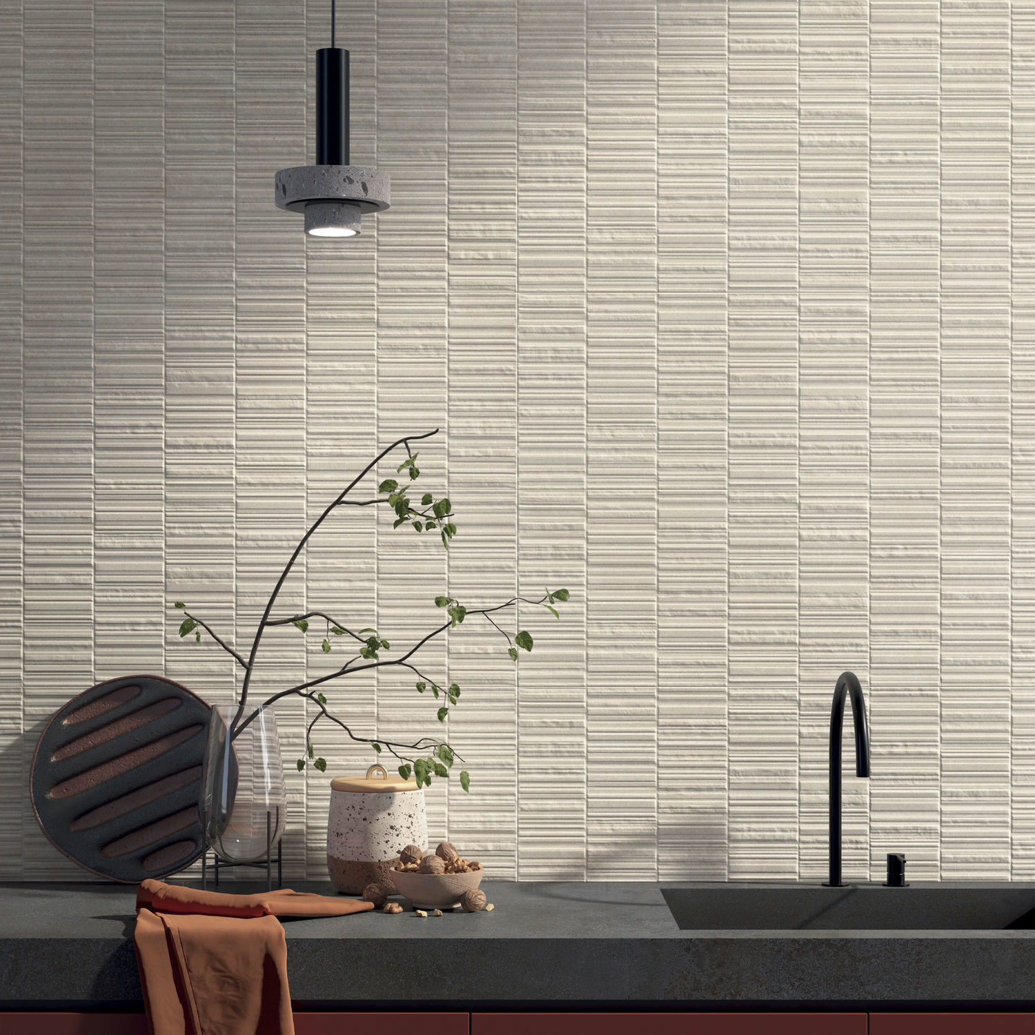 Indoor tile - IQONIQA : BRIX SKIN - Panaria ceramica - bathroom ...