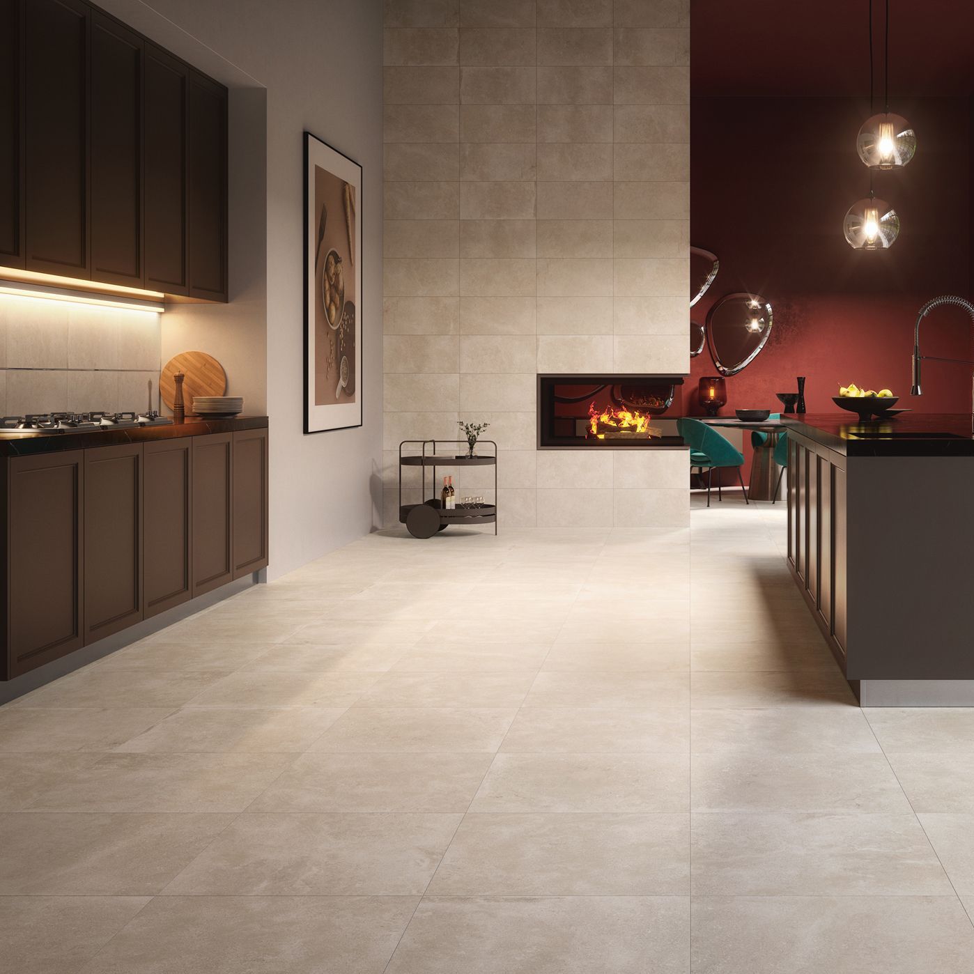 Porcelain stoneware tile - MOON - PAVIGRES CERAMICAS - matte / indoor ...