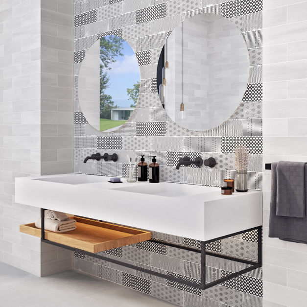 Concrete tile - ALBA AZUL CLARO - PAVIGRES CERAMICAS - matte / indoor ...