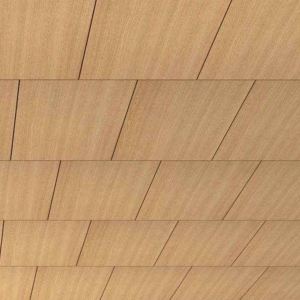 Wooden suspended ceiling - DÉCROCHEMENT - OBERFLEX - tile / for office ...