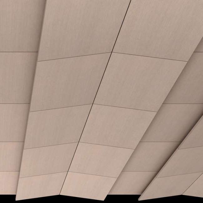 Wooden suspended ceiling - RIFT - OBERFLEX - tile / for office / indoor