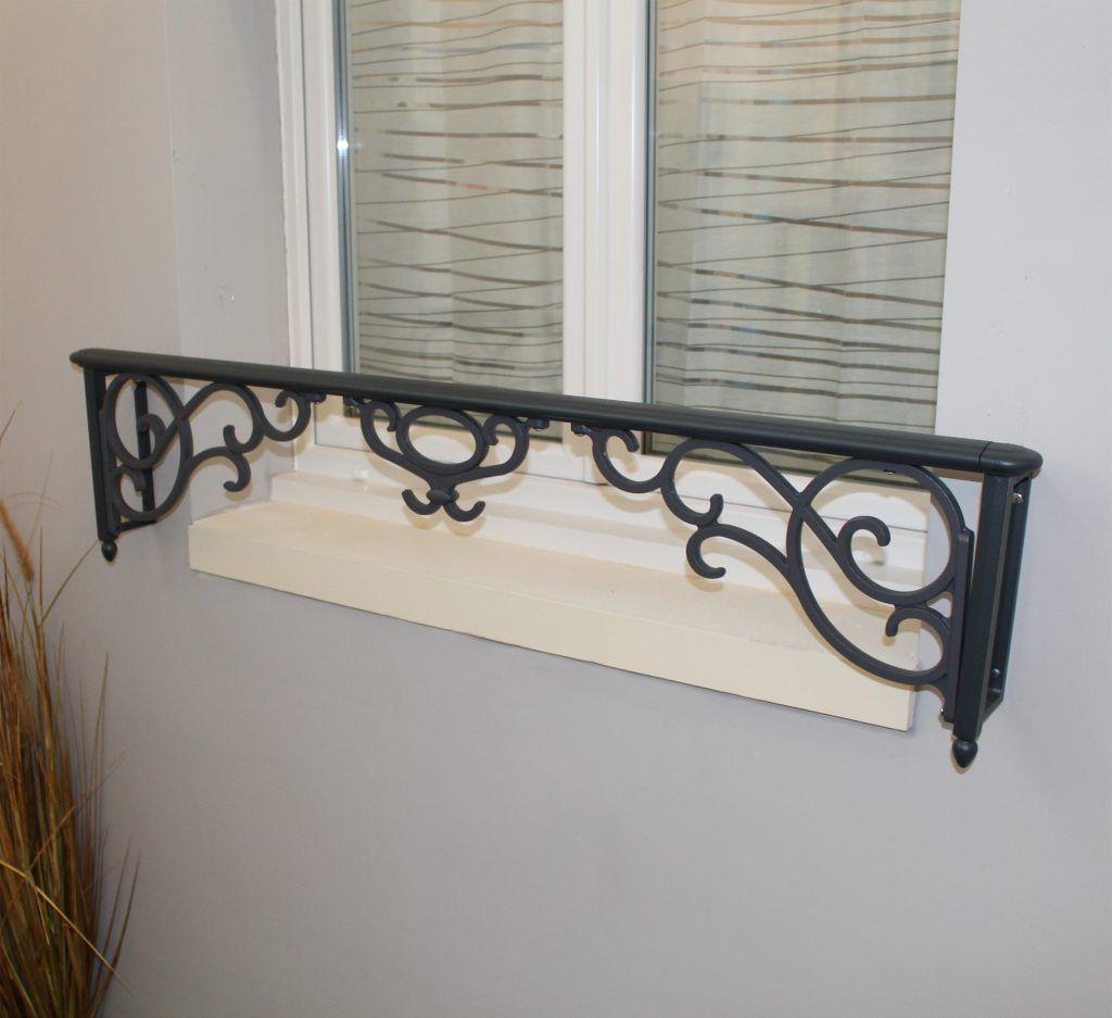 Aluminum railing - ARIA : LISÉA - ORIAL - with bars / outdoor / for windows