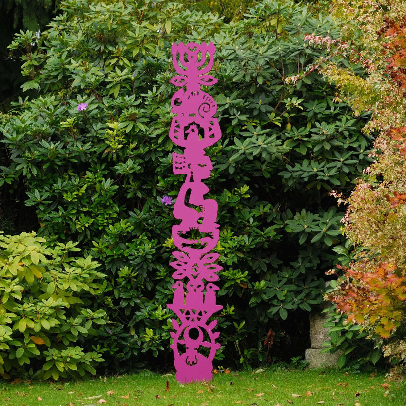 Decorative totem - RONEL™ - NORMACLO - COR-TEN® steel / for public ...