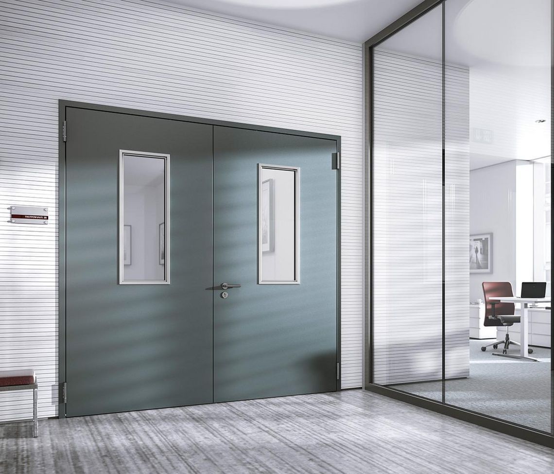 Interior door - NOVOPORTA PLANO - Novoferm - galvanised steel ...