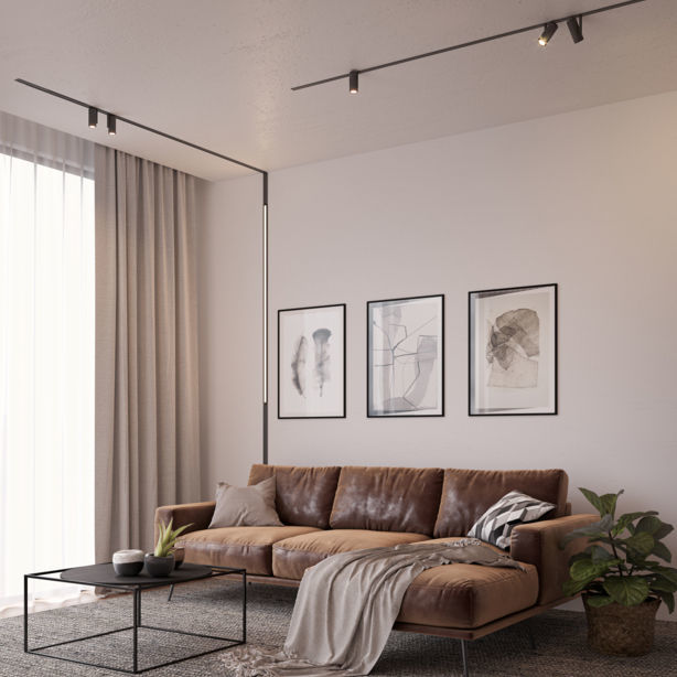 Hanging light fixture - PISTA - Modular Lighting Instruments - surface ...