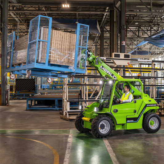 Loading telehandler - EW 25.5 - MERLO - lifting / for construction
