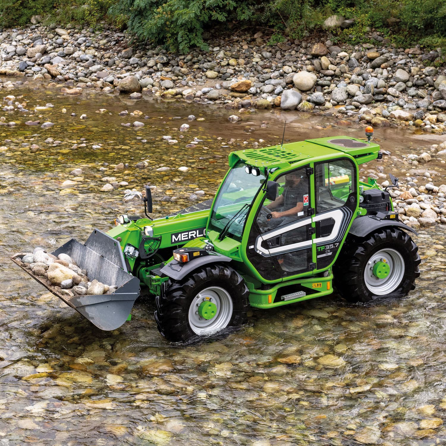 Loading telehandler - TF 33.9 - MERLO - for construction