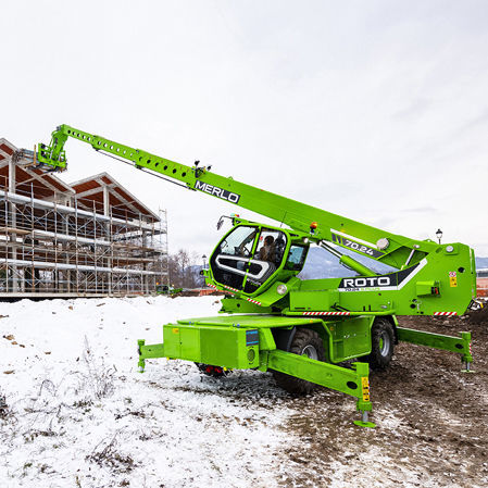 Loading telehandler - Roto 70.24 - MERLO - handling / lifting / rotating