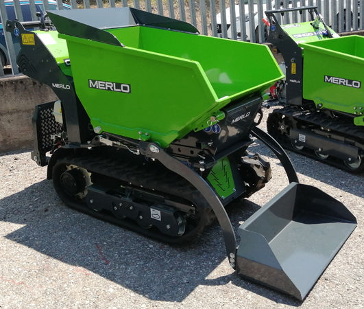 Front-loading mini dumper - Cingo M700 - MERLO - lift-skip / crawler