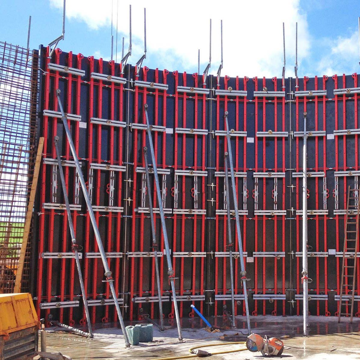 Modular formwork - RADIUS - Meva - circular / curved / steel