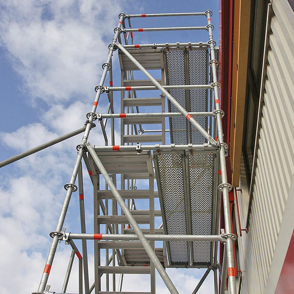 Galvanised steel scaffolding - MTT - Meva - aluminum