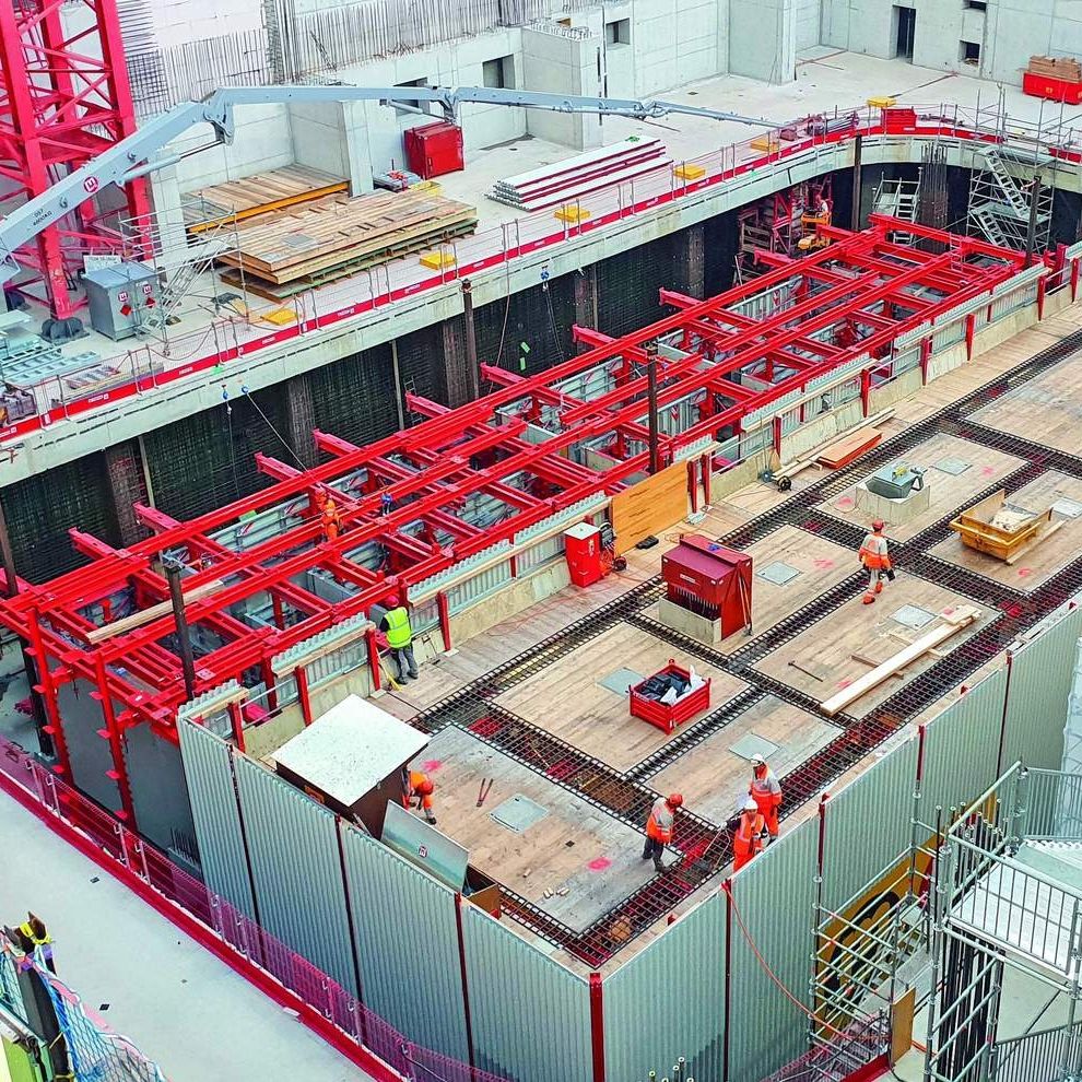 Modular formwork - MAC - Meva - climbing / metal / wall