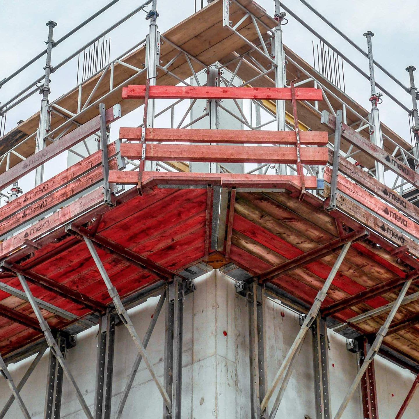 Wooden scaffolding - KAB - Meva - galvanised steel / high