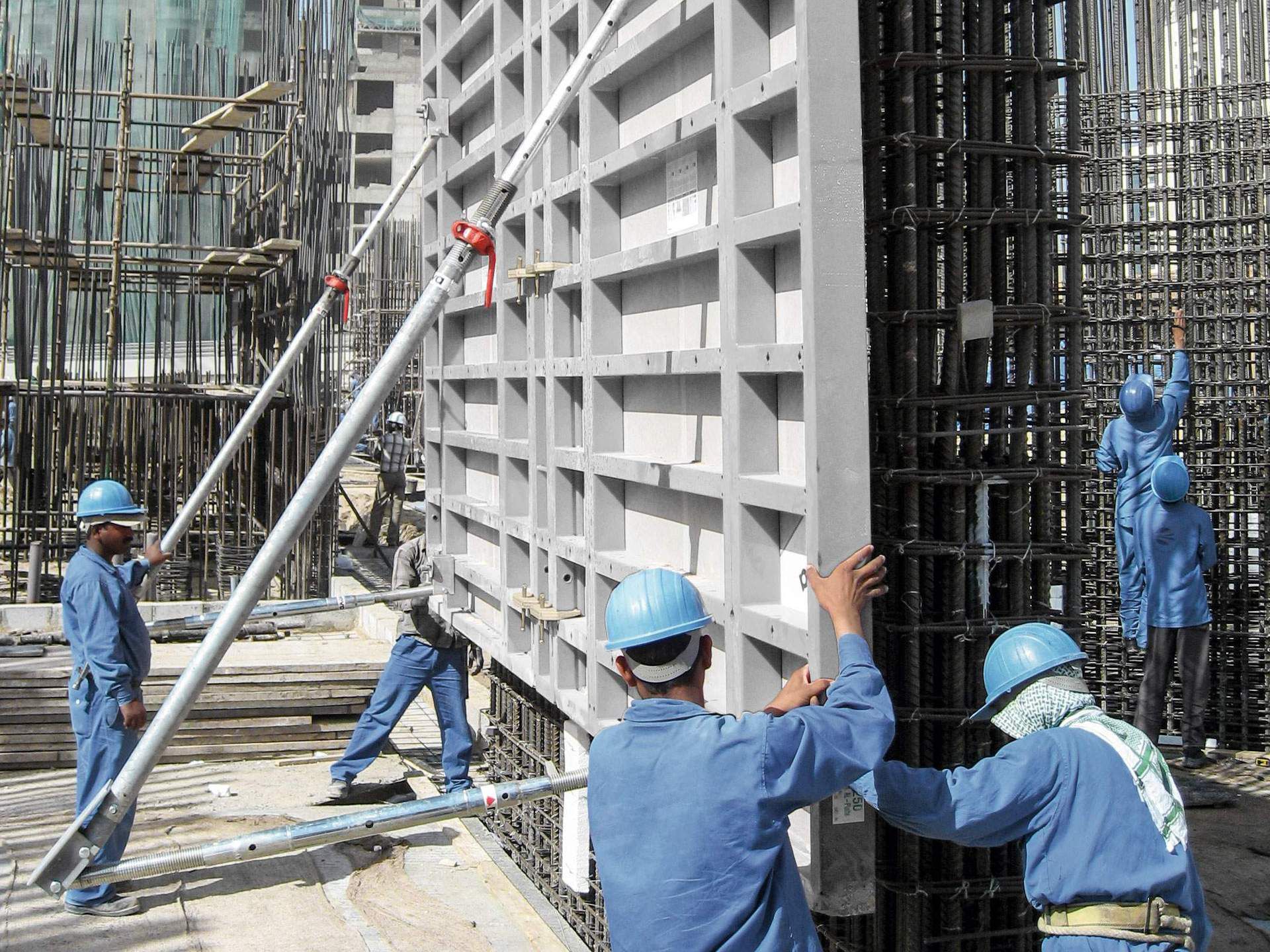 Frame formwork - MAMMUT 350 - Meva - single-sided / metal / wall