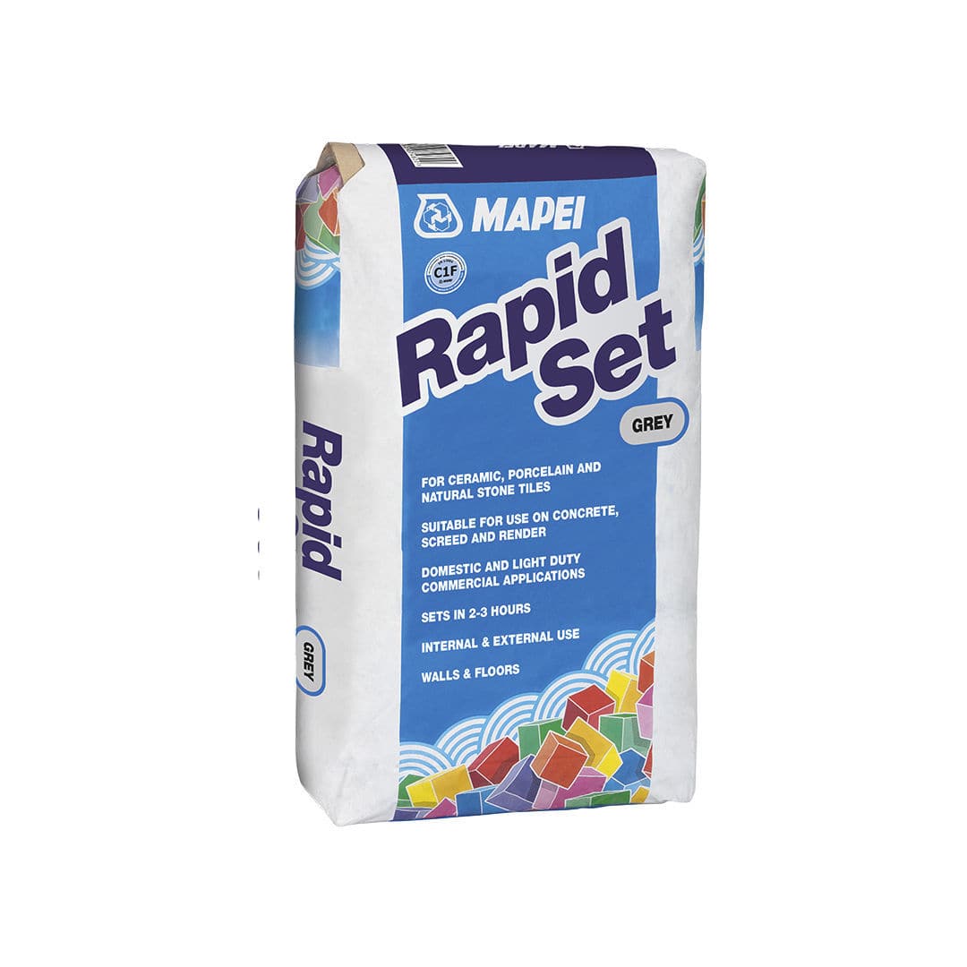 Fixing adhesive mortar - RAPID SET - MAPEI - for tile / synthetic resin ...