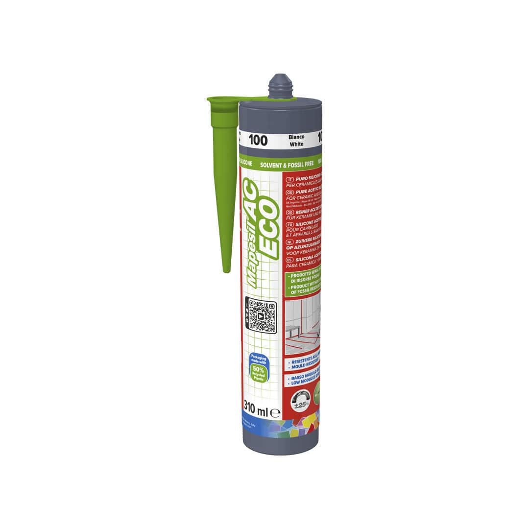 Elastic sealant - MAPESIL AC ECO - MAPEI - silicone resin / leak ...
