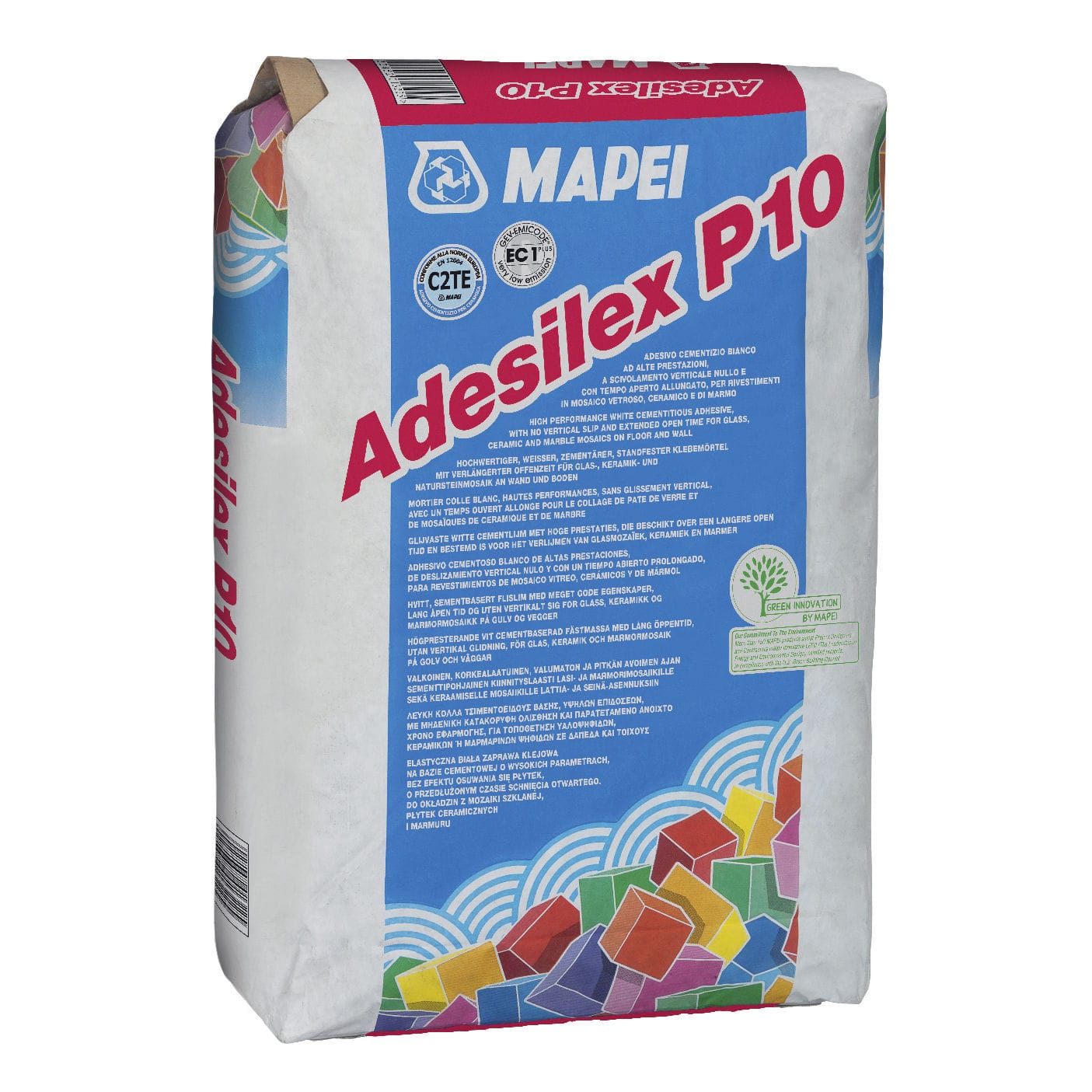 Jointing adhesive mortar - ADESILEX P10 - MAPEI - white / adhesive
