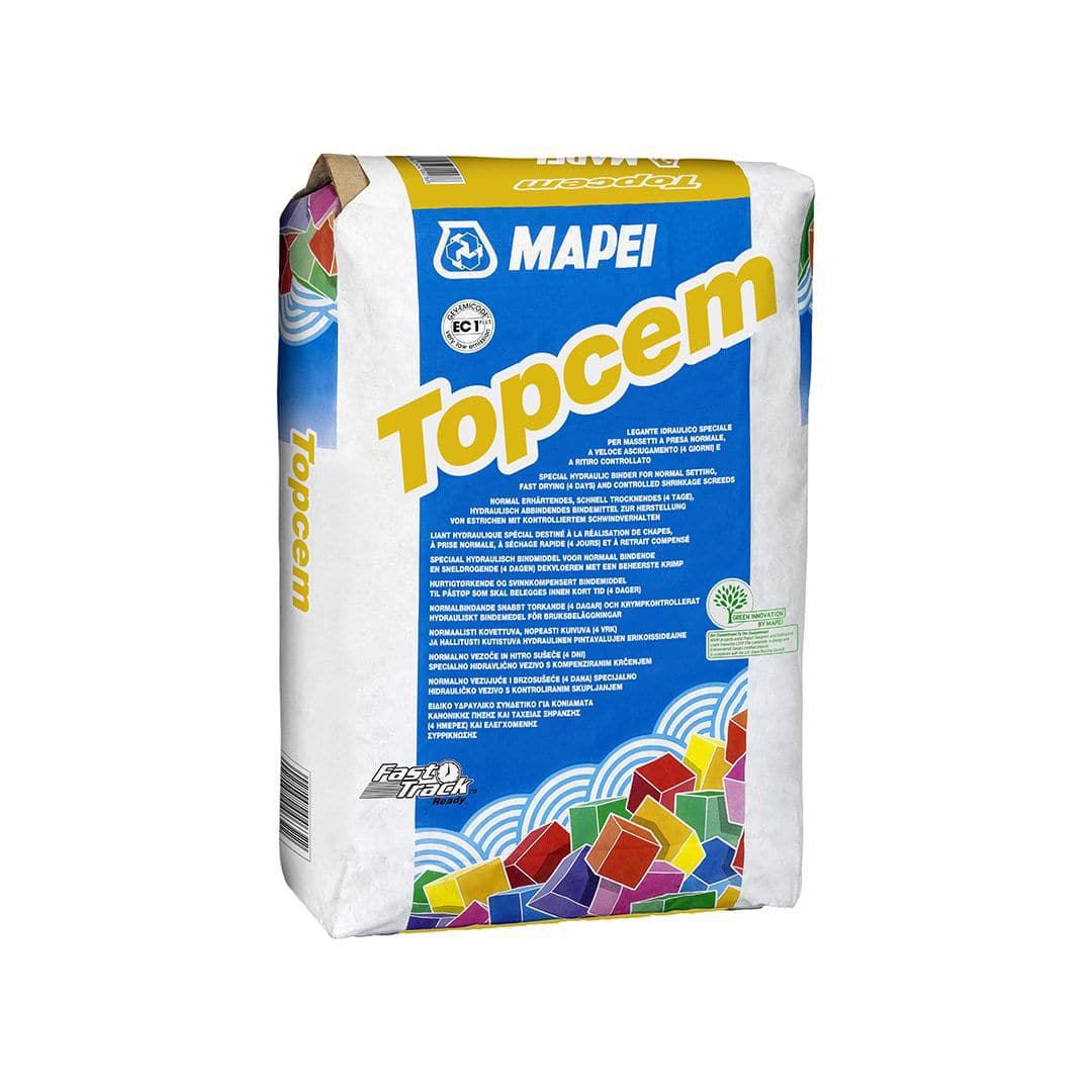 Mortar binder - TOPCEM - MAPEI - hydraulic / for flooring screed