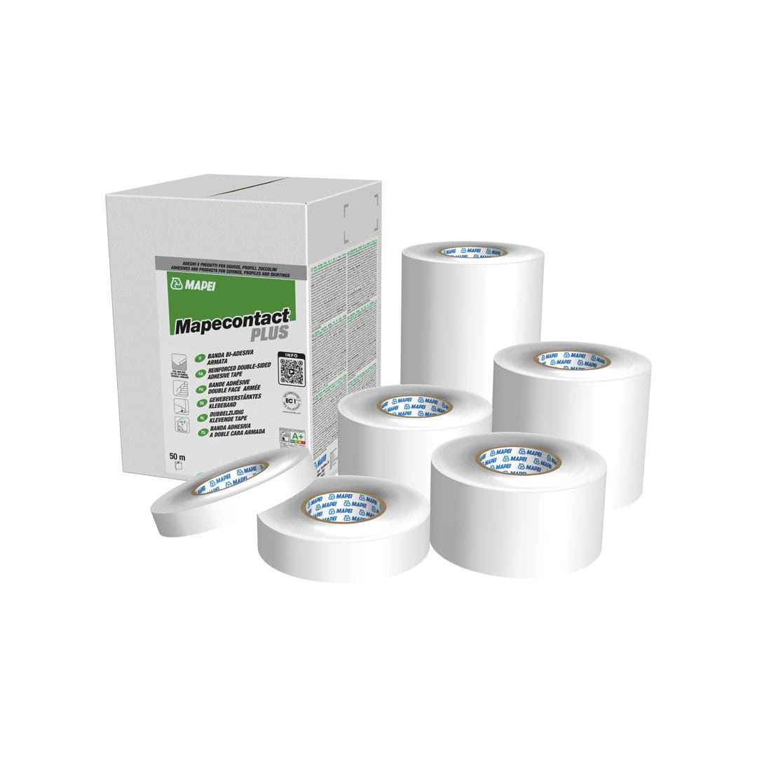 Resilient adhesive strip - MAPECONTACT PLUS - MAPEI - for stair treads ...