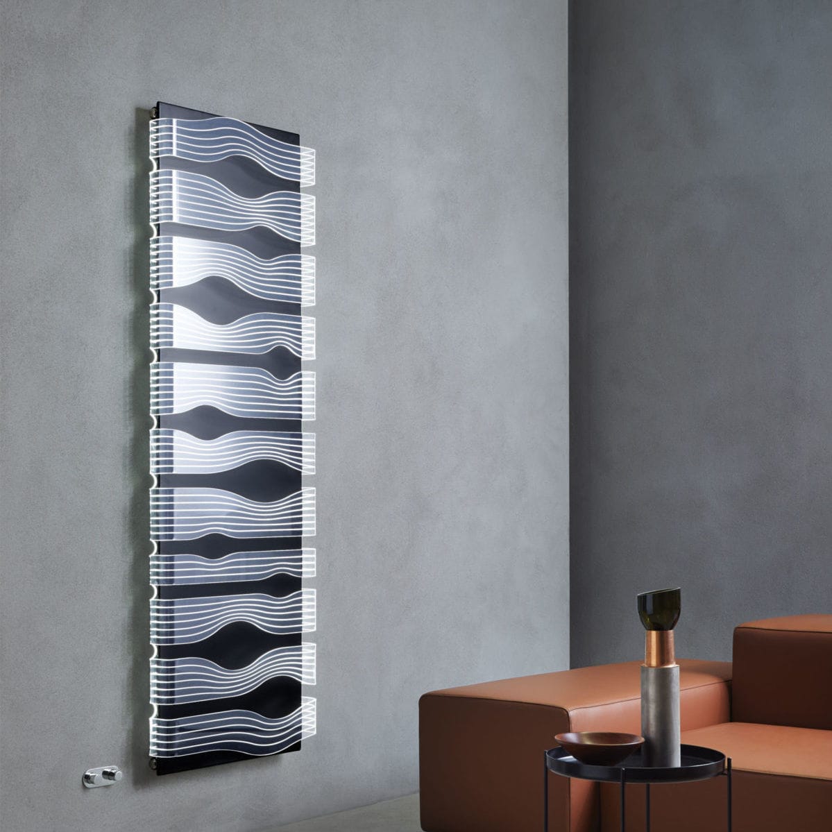 Contemporary radiator - SHINE - Caleido srl - electric / hot water / 0 ...