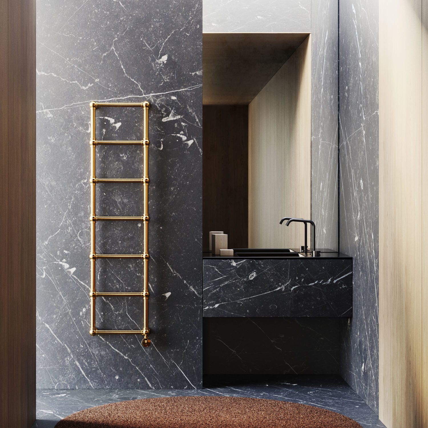 Contemporary towel radiator - CAESAR - Caleido srl - hot water ...