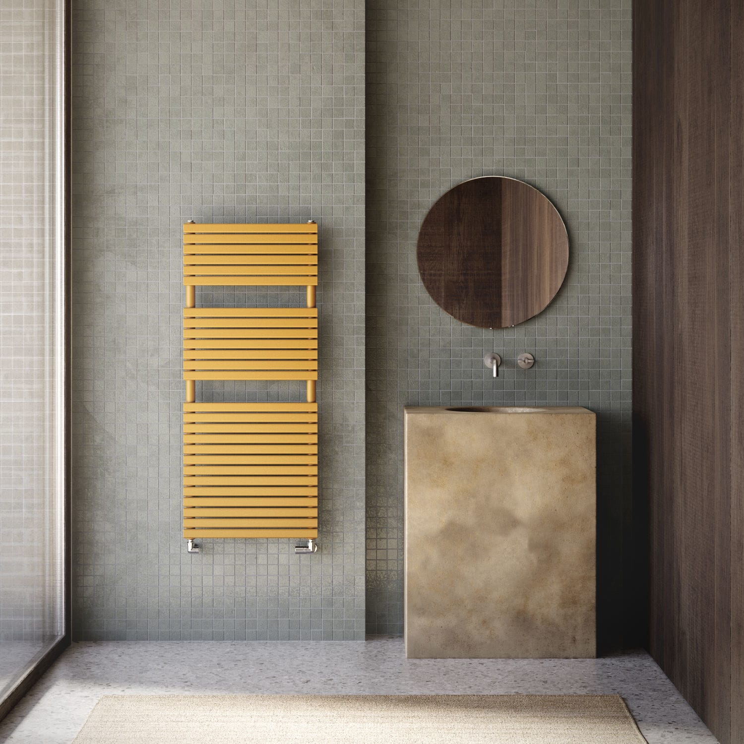 Hot water towel radiator - CIGNO - Caleido srl - 501 w...750 w / 0 ...