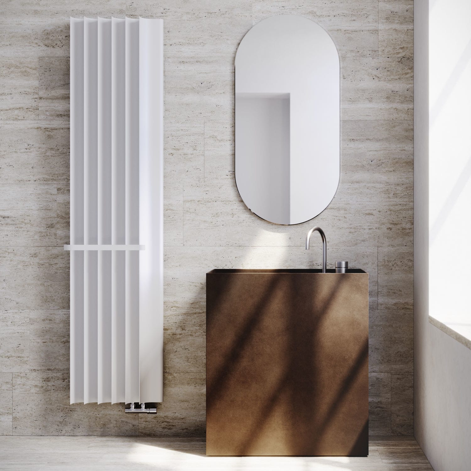 Contemporary radiator - Brasilia - Caleido srl - electric / hot water ...