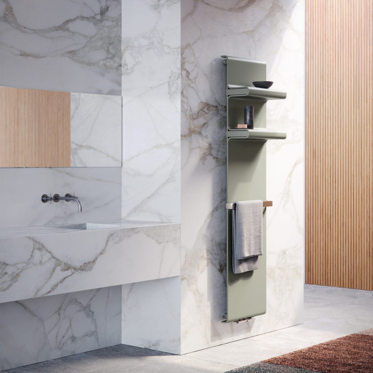 Electric radiator - Rebel - Caleido srl - hot water / 501 w...750 w / 0 ...