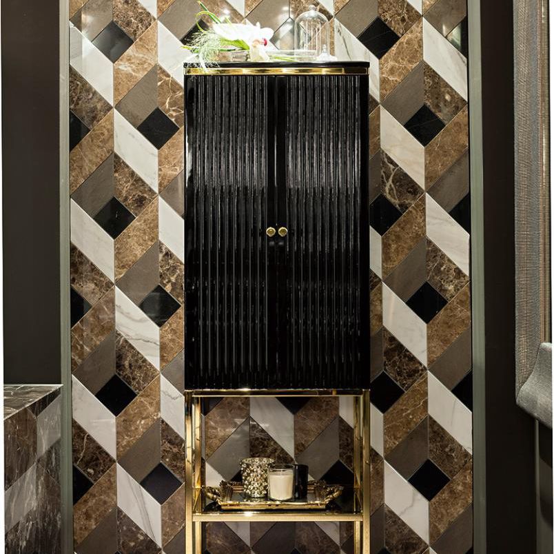 Bathroom column cabinet - ACADEMY - Oasis Group srl - Art Deco