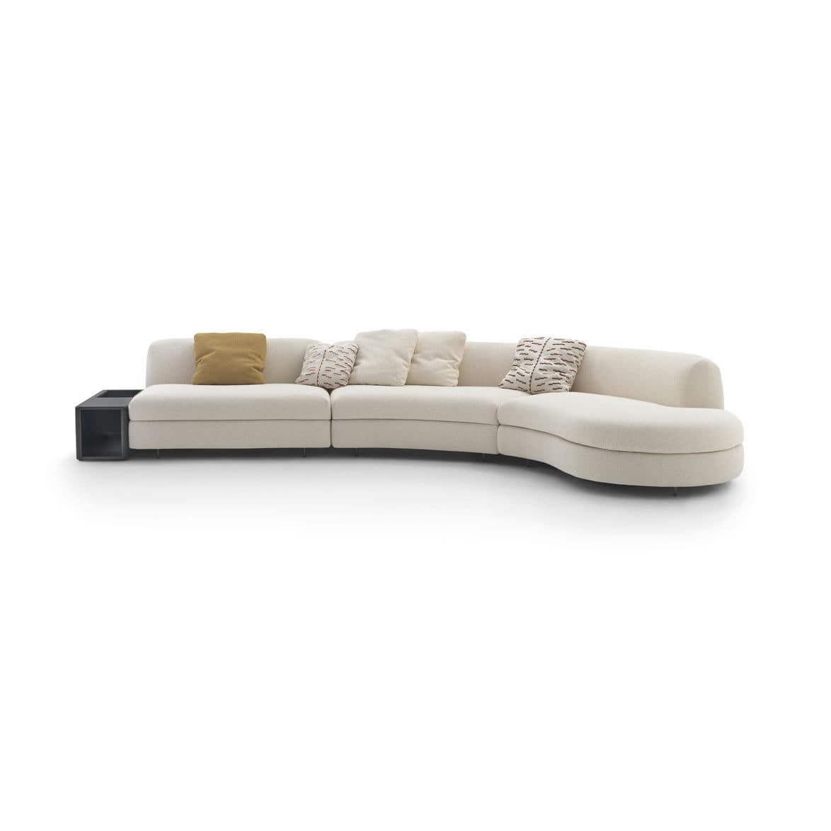 Modular sofa - Edo - Arflex - semicircular / contemporary / fabric