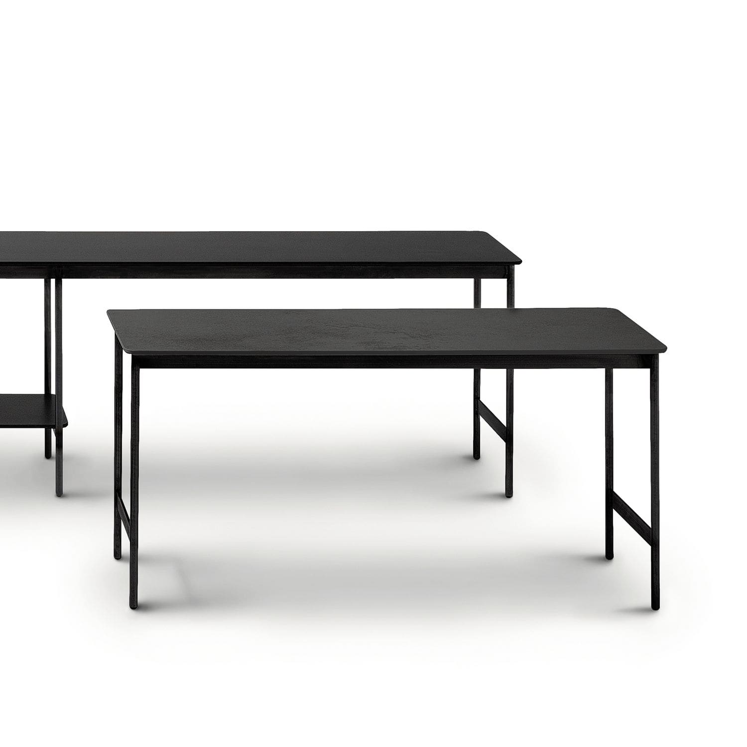 Contemporary sideboard table - CAPILANO - Arflex - metal / ceramic / triangular