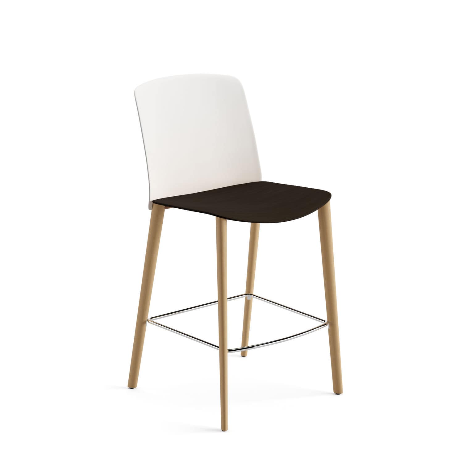 Contemporary bar chair - MIXU - Arper - fabric / coated fabric / leather
