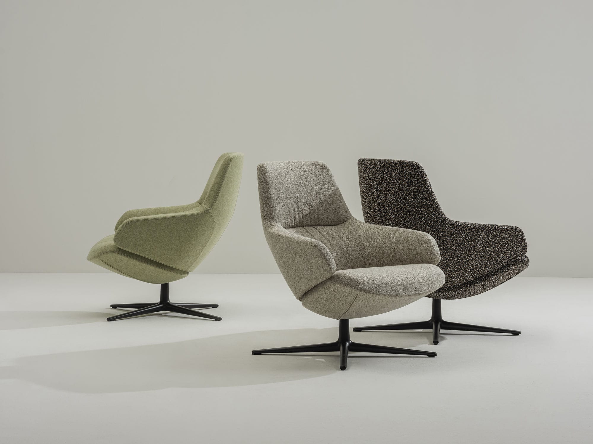 Contemporary lounge chair - ASTON CLUB - Arper - fabric / coated fabric ...