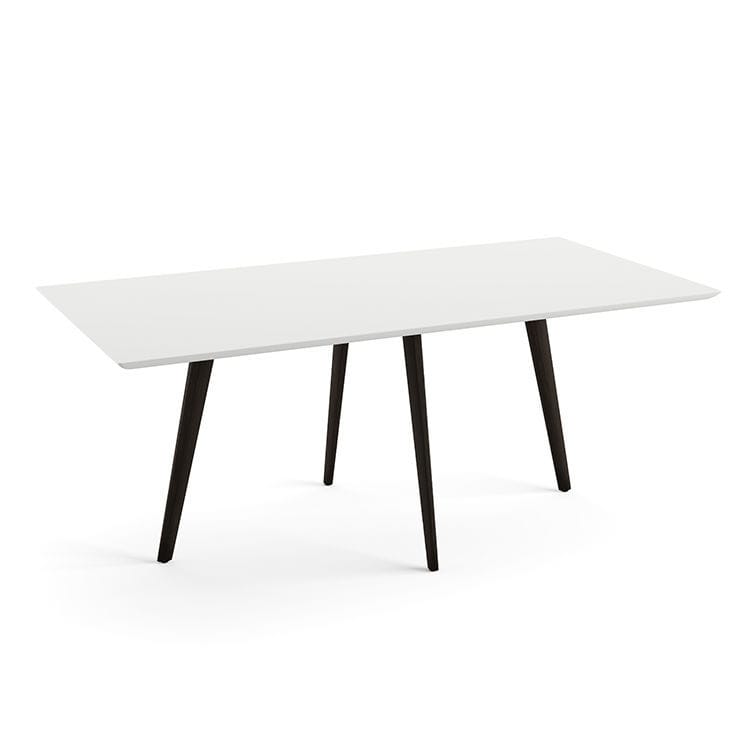 Contemporary table - GHER - Arper - oak / MDF / oak base