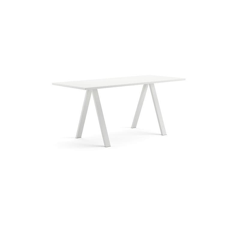 Contemporary high bar table - CROSS - Arper - melamine / Fenix NTM ...