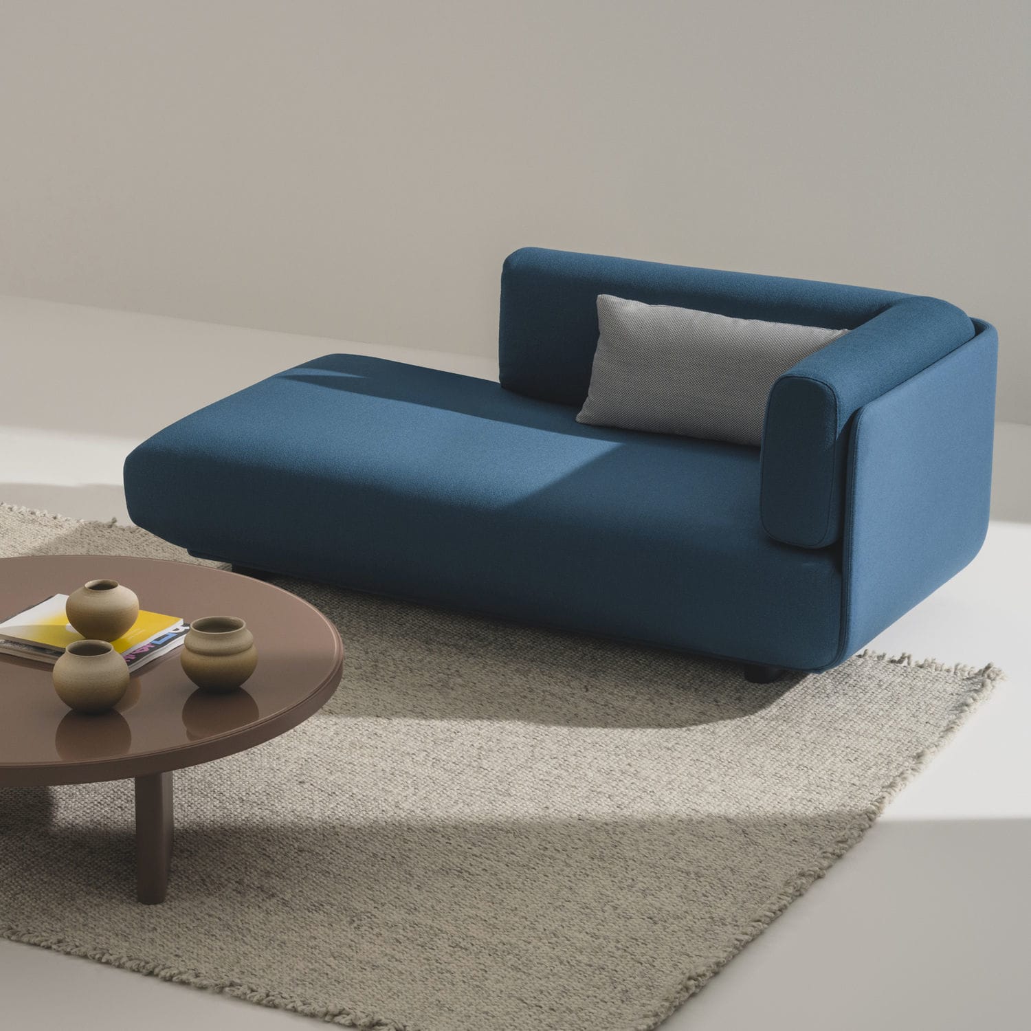 Contemporary daybed - SHAAL - Arper - fabric / leather / plywood