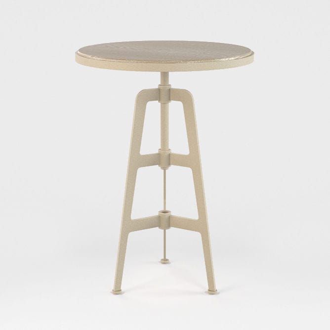 Contemporary high bar table - FLAMINGO - Autoban - wooden / metal / round