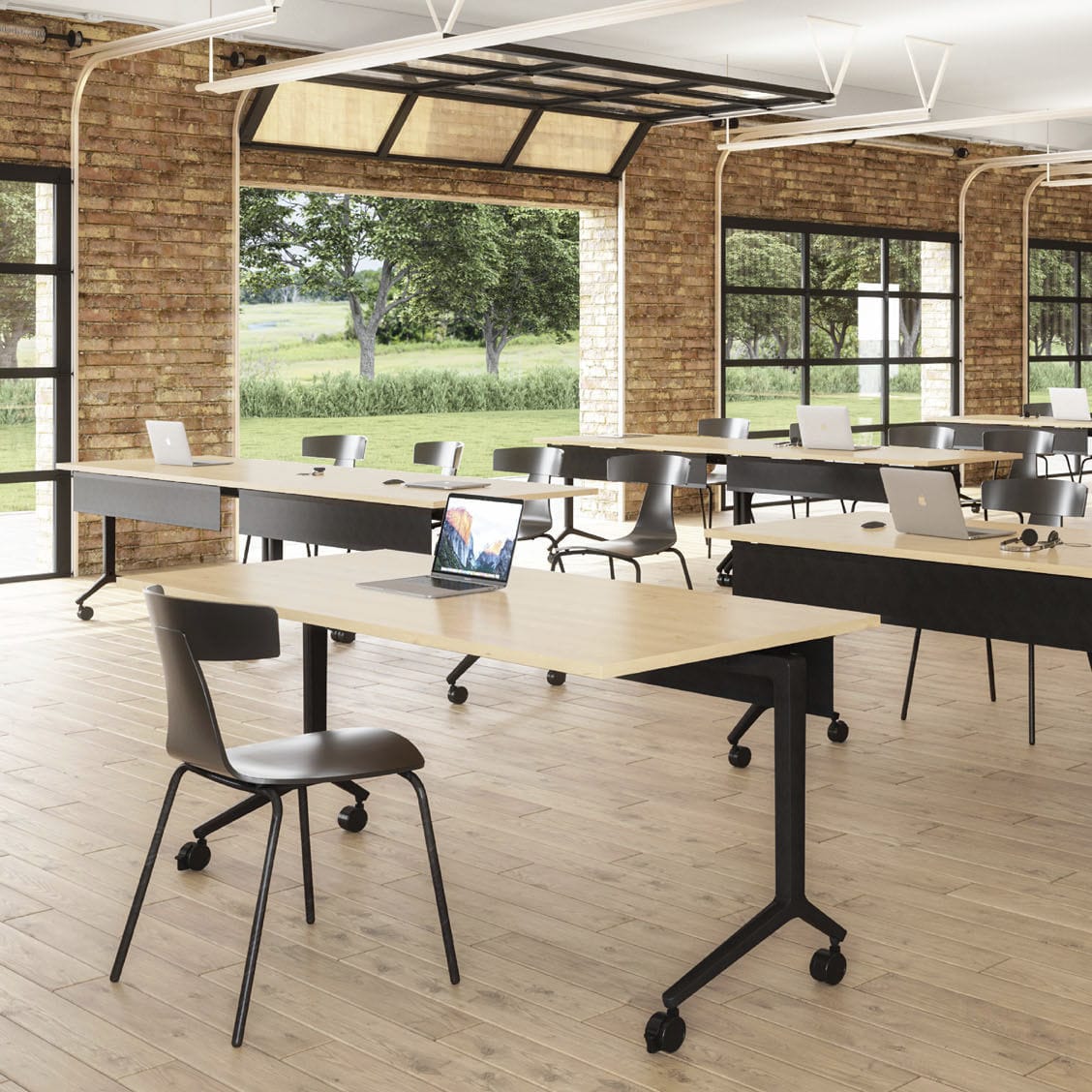 Contemporary table - Hudson - BERNHARD design - oak / walnut / maple