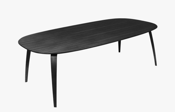 Design table - GUBI - GUBI - wooden / wooden base / round