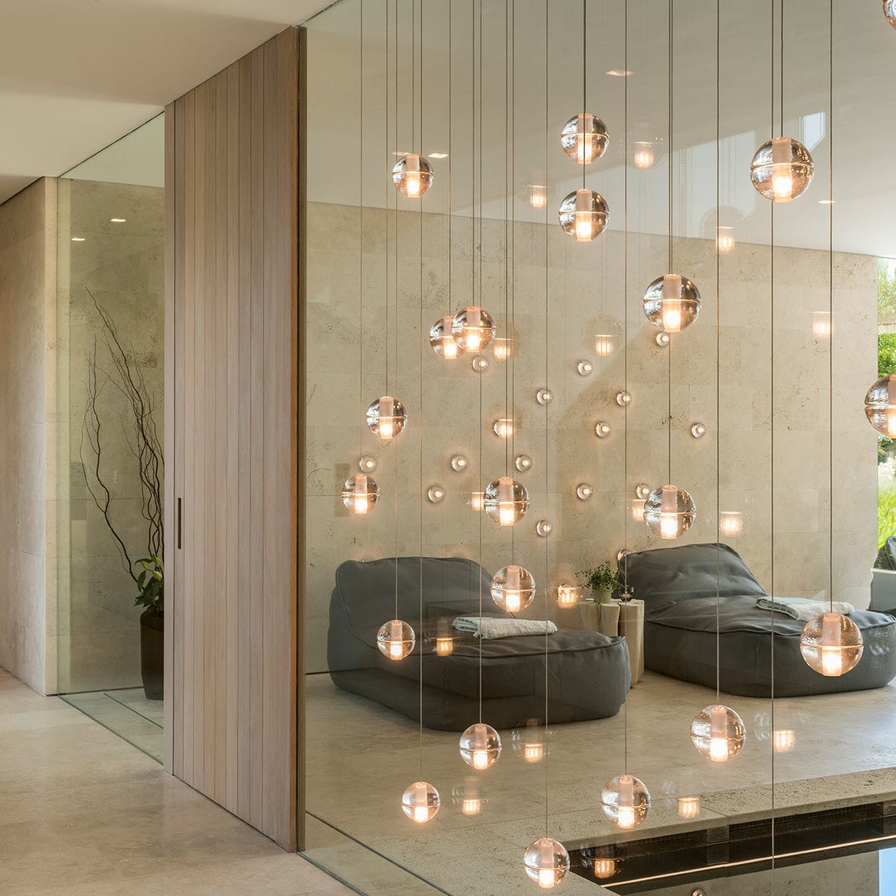 Pendant lamp - 14.9 - BOCCI - glass / contemporary / corded