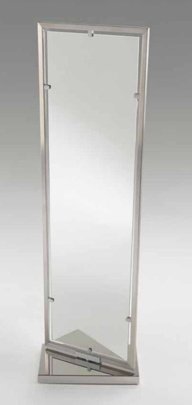 Free-standing mirror - GIANO - eXdè - contemporary / rectangular / metal