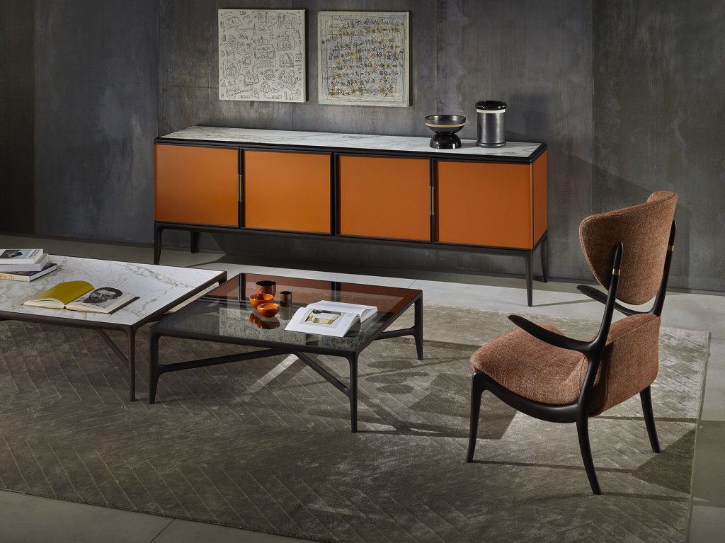 Contemporary coffee table - ODILE - CECCOTTI COLLEZIONI - glass ...