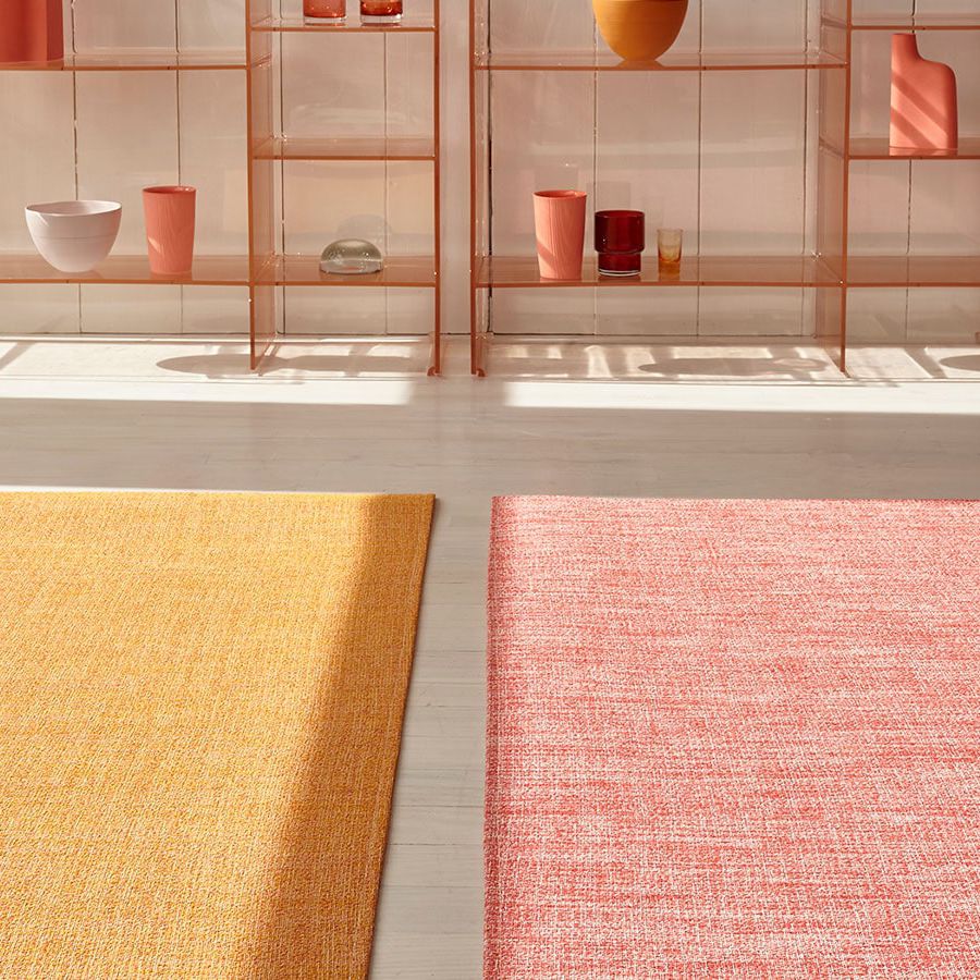 Contemporary rug - BOUCLÉ - Chilewich Sultan LLC - striped / plain / synthetic fiber