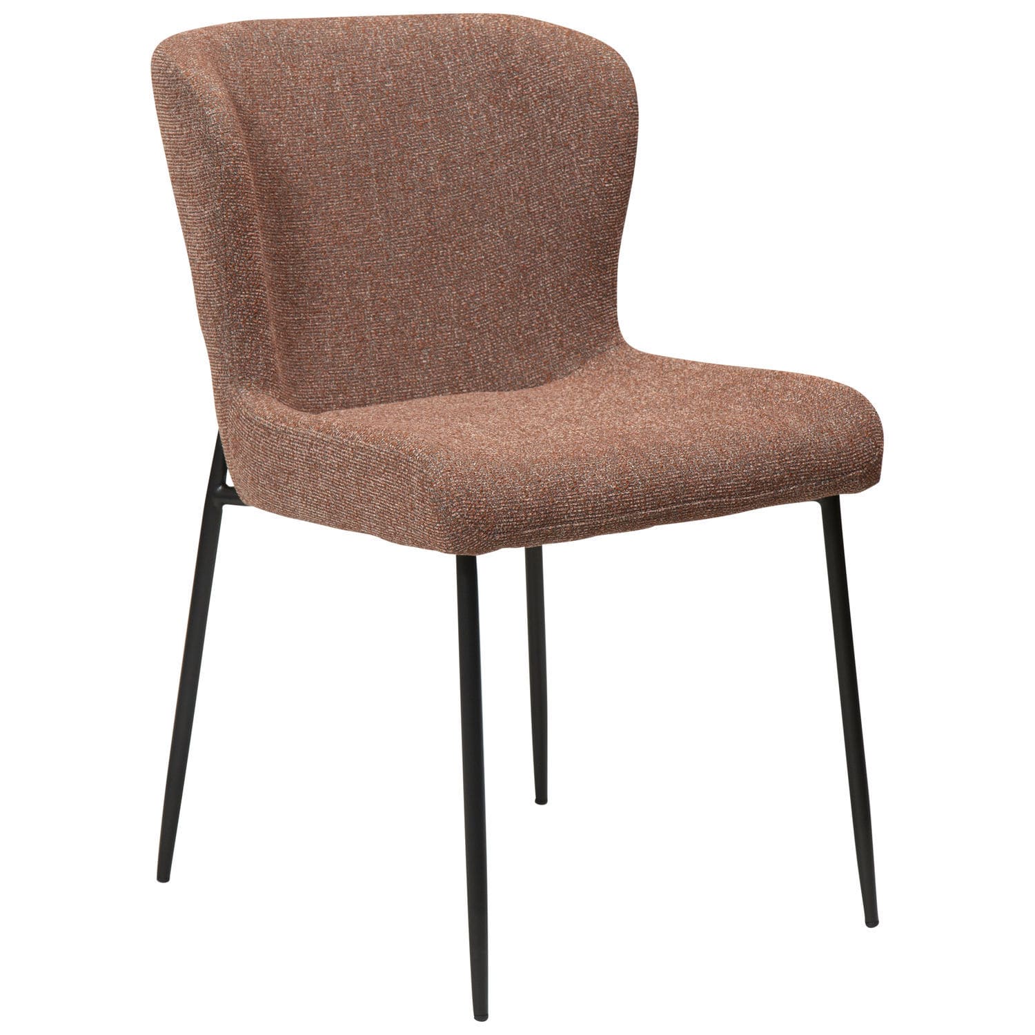 Contemporary chair - GLAM - DAN-FORM - indoor / fabric / steel base