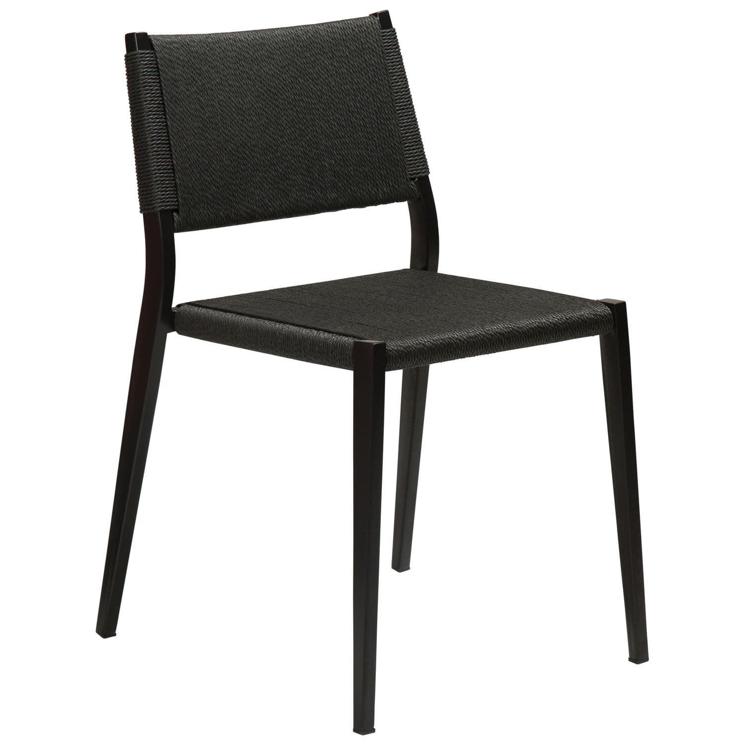 Contemporary chair - LOOP - DAN-FORM - indoor / rope / steel base