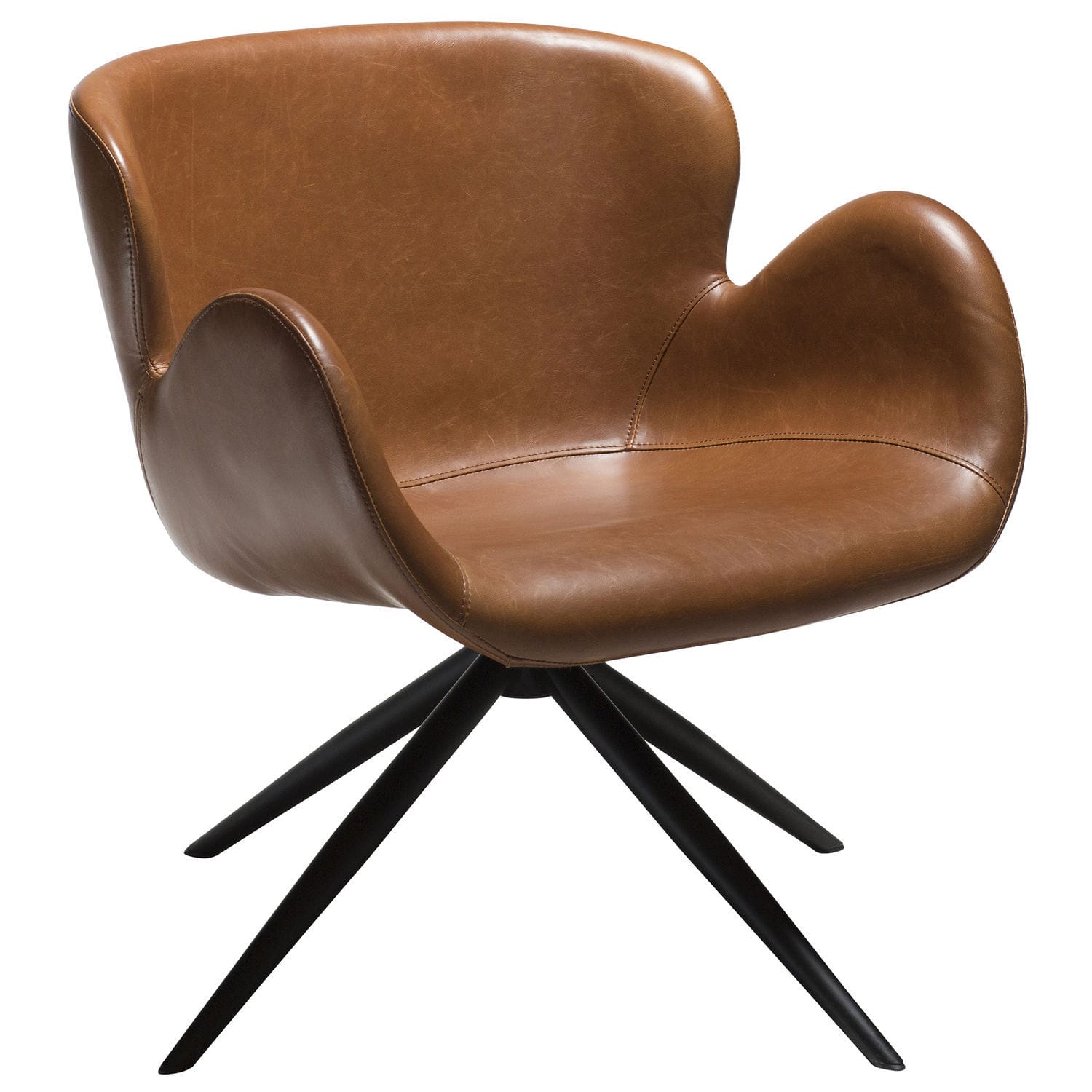 Traditional armchair - GAIA - DAN-FORM - velvet / leather / steel