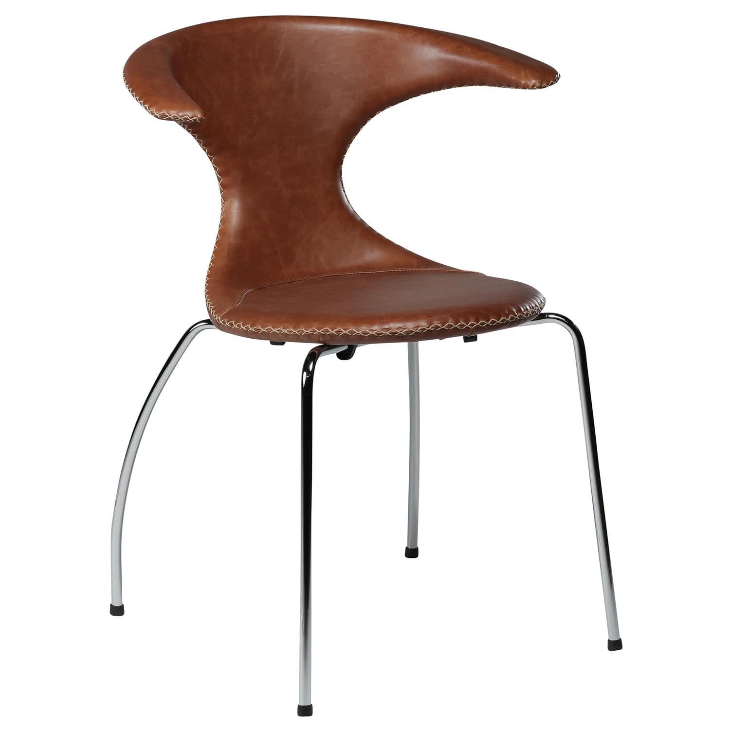 Contemporary chair - FLAIR - DAN-FORM - indoor / fabric / leather