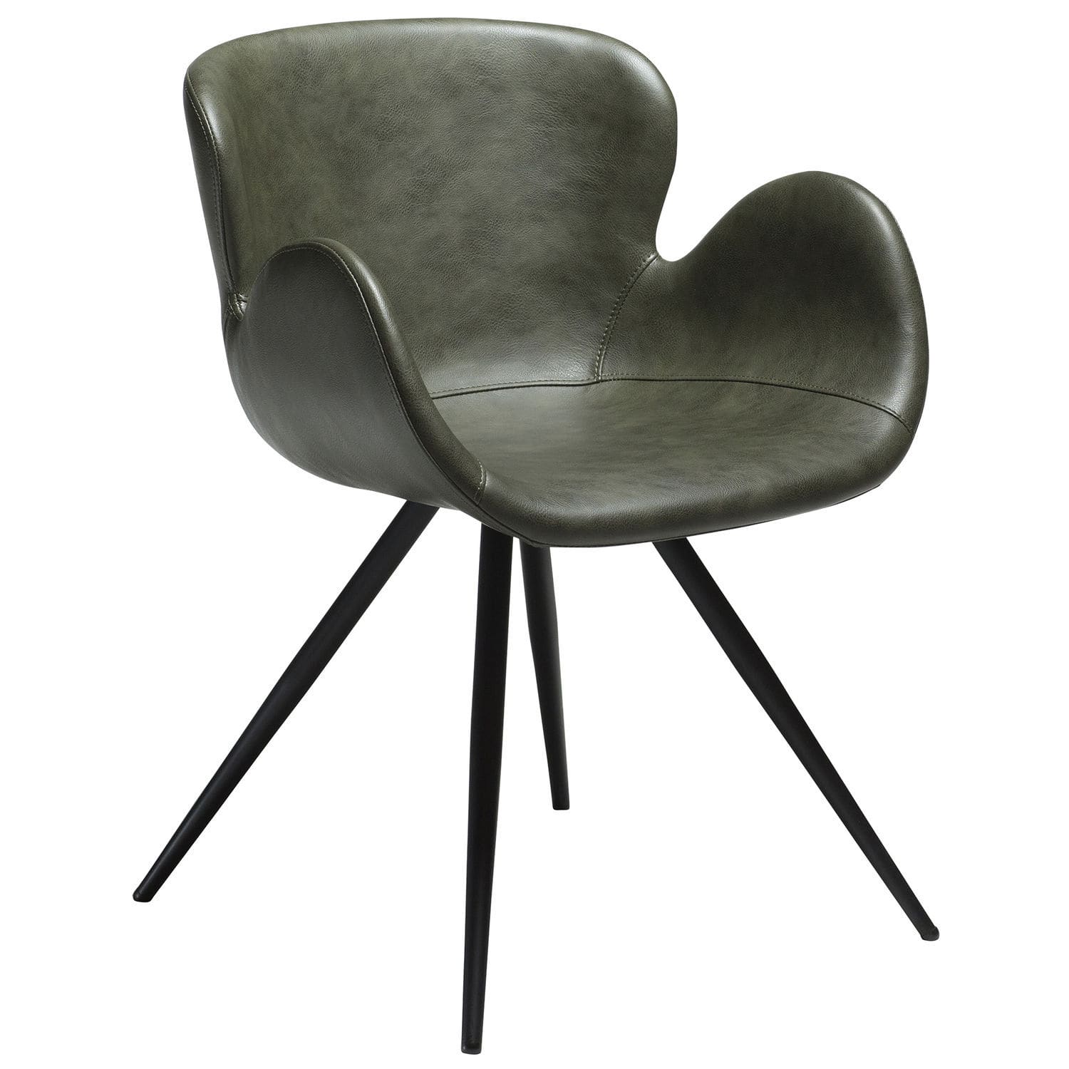 Traditional chair - GAIA - DAN-FORM - indoor / velvet / leather